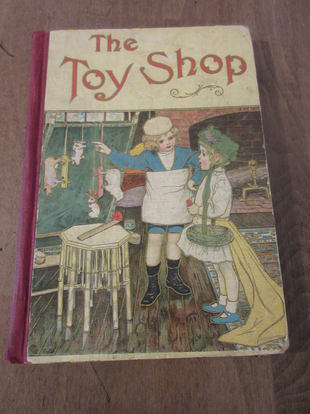 1907 the Toy Shop Little Folks' Library of Thrilling Stories Engravings ...