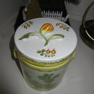 1970's Meiselman Imports Made in Italy Canister With Lid. Marked E743 ...