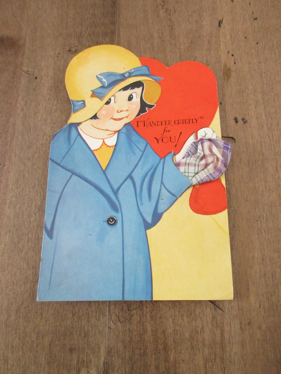 Real Hanky Extra Large Carrington Co G Vintage Valentine Handkerchief ...