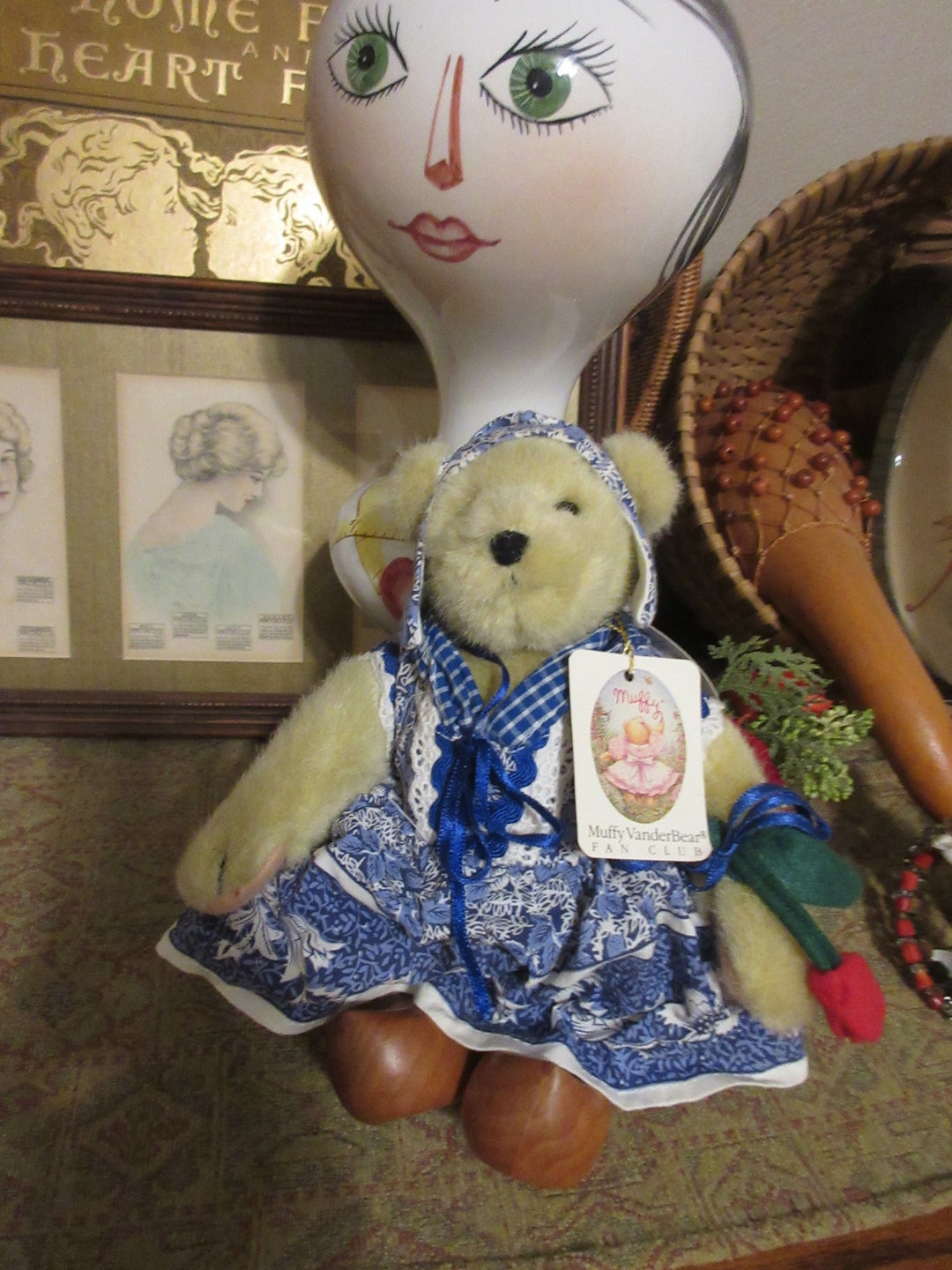 1992 Vintage The Muffy Collection Muffy Vanderbear Dutch Treat Tulip Dutch Dress And Wooden