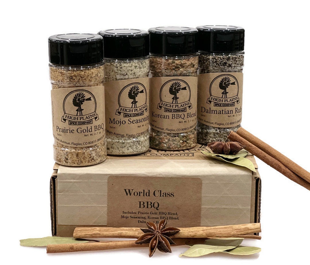 World Class BBQ~ BBQ Rub and Spices Gift Set of 4 ~ Gourmet Meat and ...