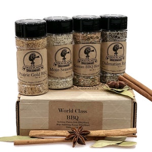 World Class BBQ~ BBQ Rub and Spices Gift Set of 4 ~ Gourmet Meat and ...