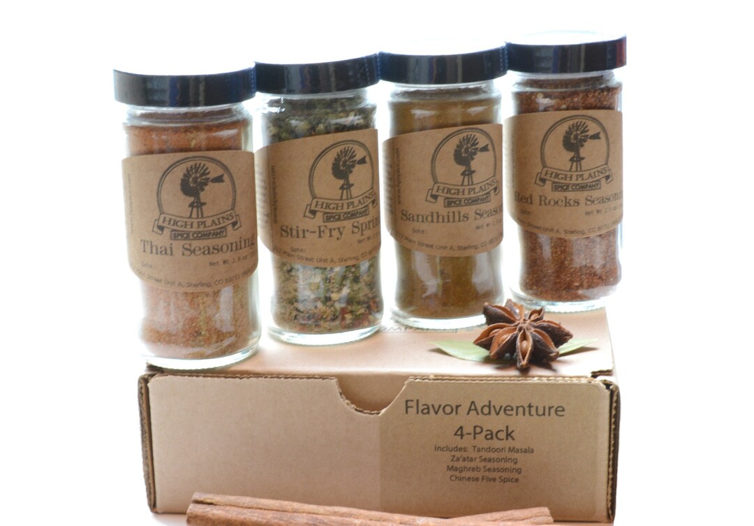 Flavor Adventure ~ BBQ Rub and Baking Spices Gift Set of 4 ~ Gourmet ...