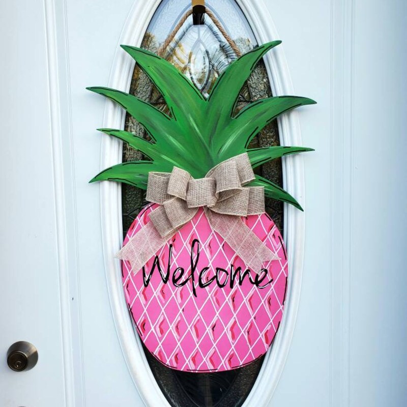 Pineapple Door Decor - Etsy