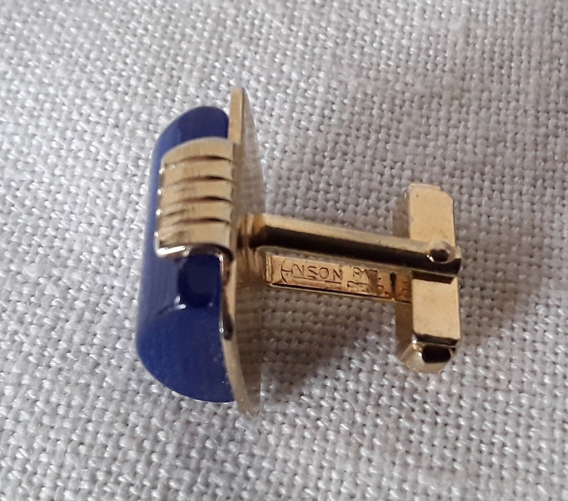 Vintage Anson Blue Lucite Cufflinks - Etsy