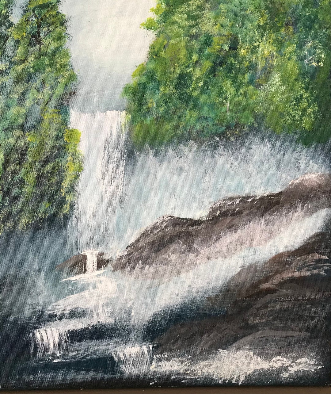 Waterfall Painting - Etsy