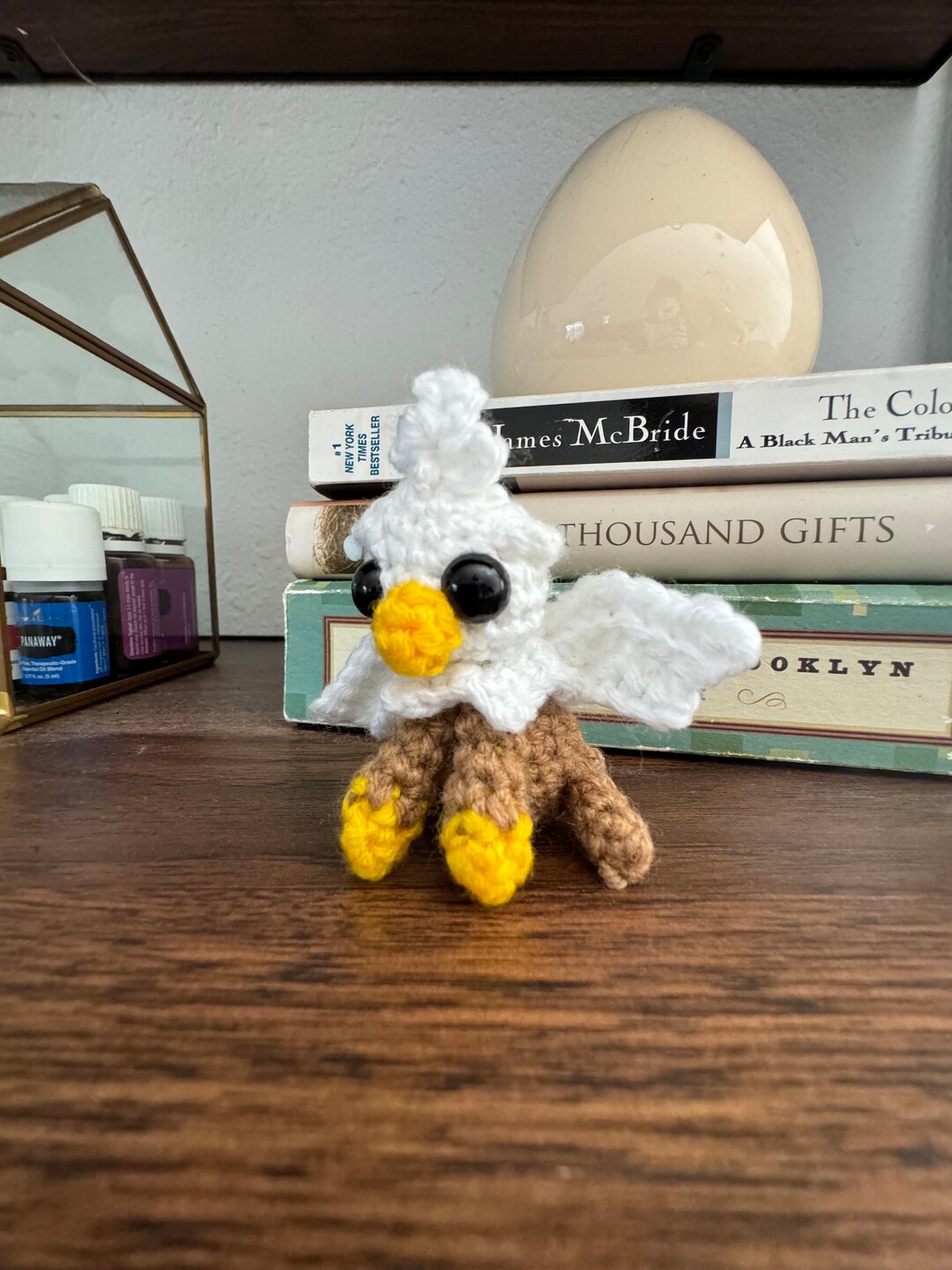 Crochet Griffin Hatchling Keychain | Amigurumi Keychain | Bag ...