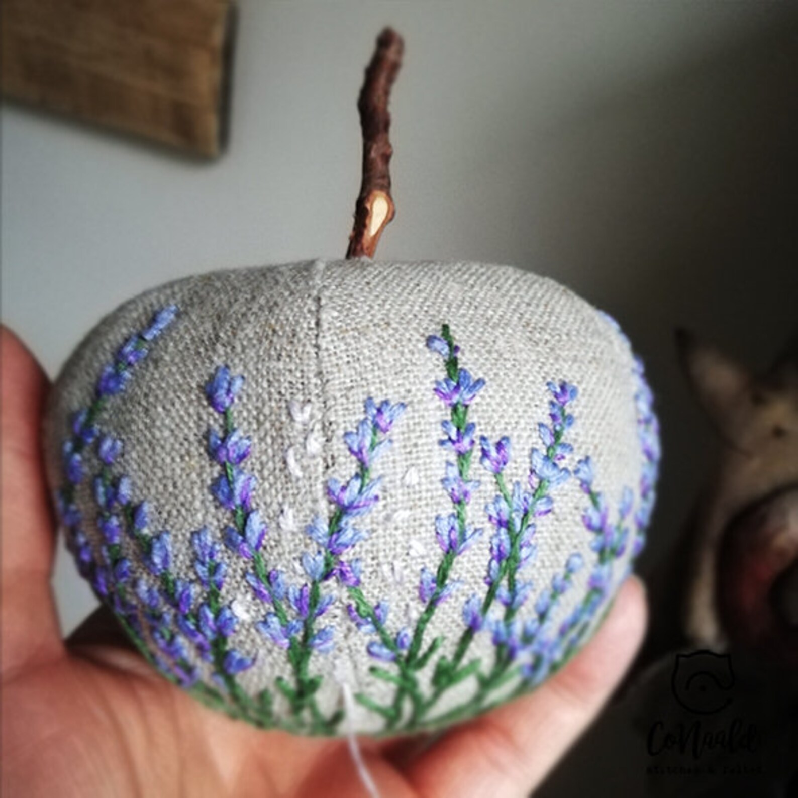 Decorative Linen Apple Lavender4. Fabric Apple. With Lavender | Etsy