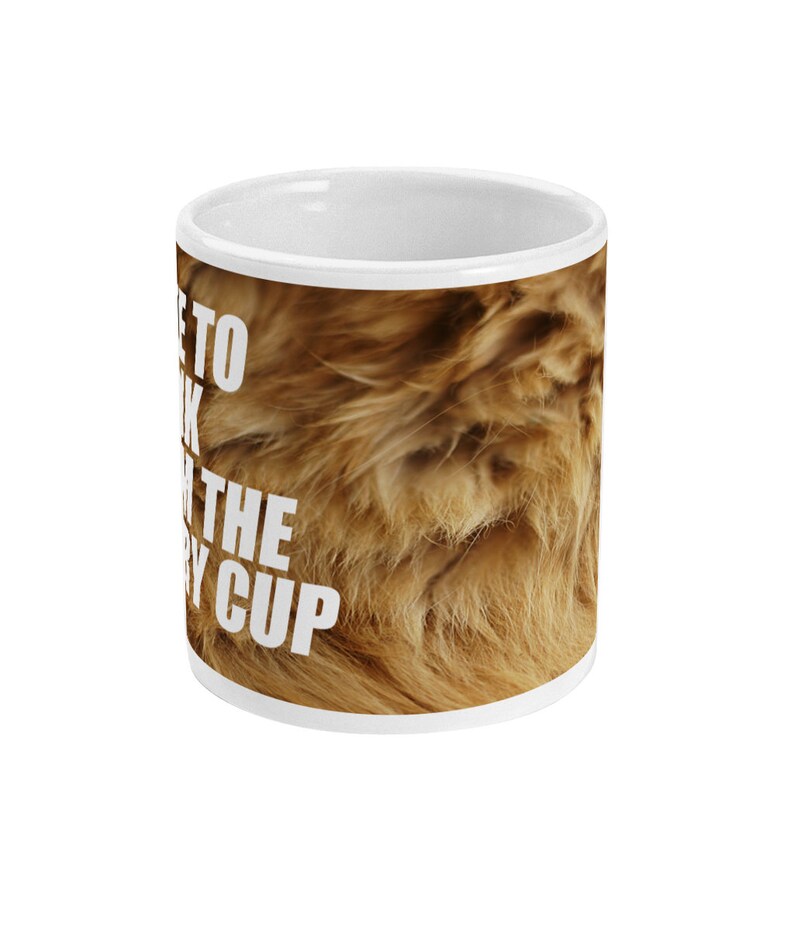 I Like to Drink From the Furry Cup Lion Mug - Etsy