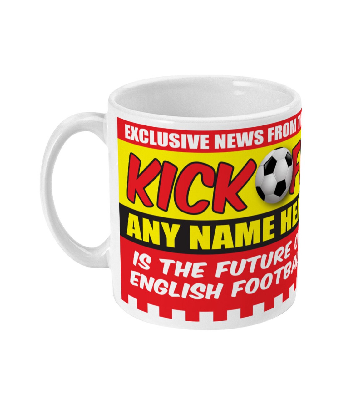 Personalised Football Mug Custom Photo & Name - Etsy