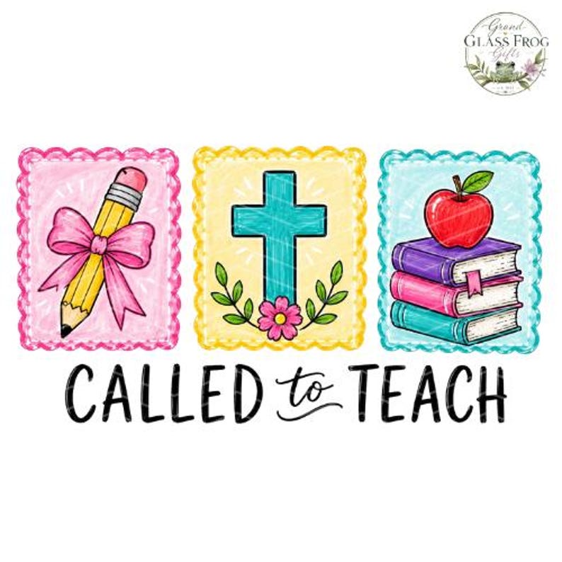 Called to Teach Christian Teacher PNG – Hand Drawn Faith Sublimation ...