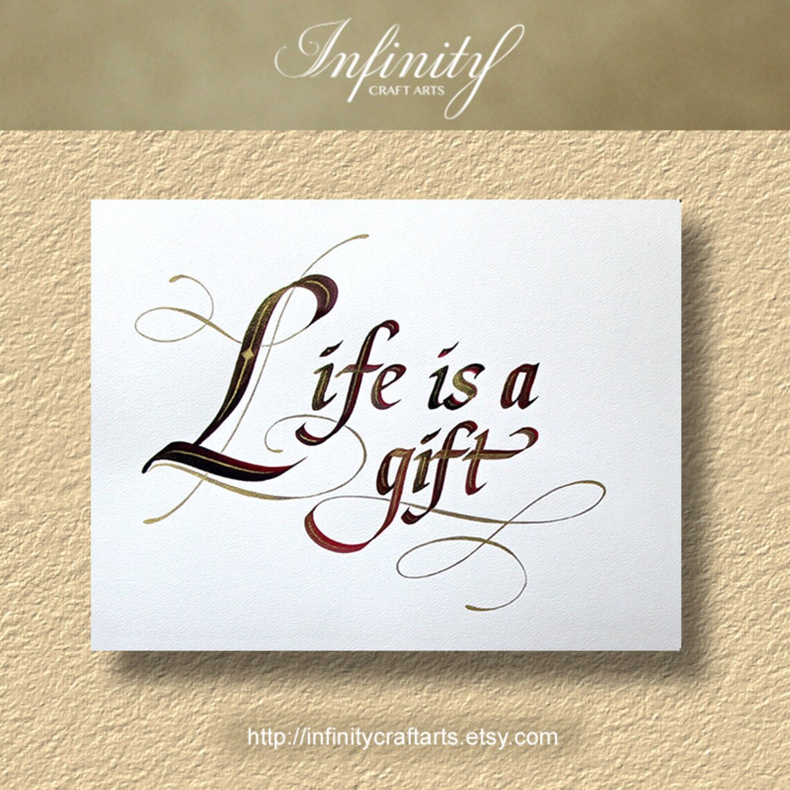 Original Calligraphy artwork Affirmation artwork Calligraphy | Etsy