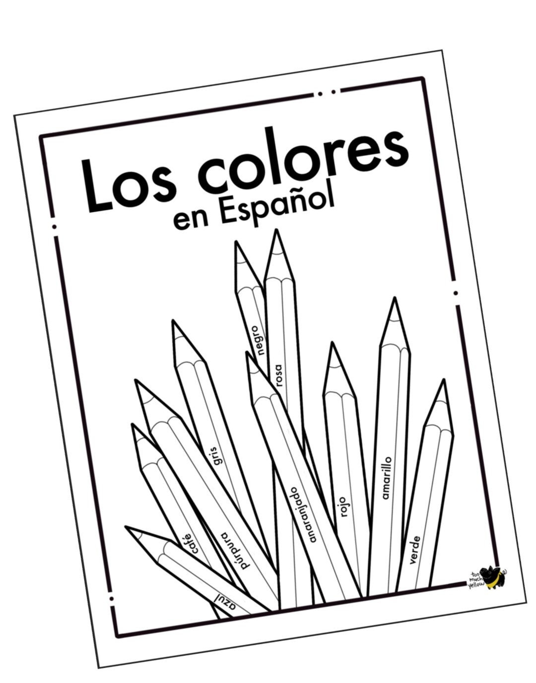 Learn Colors in Spanish - Etsy