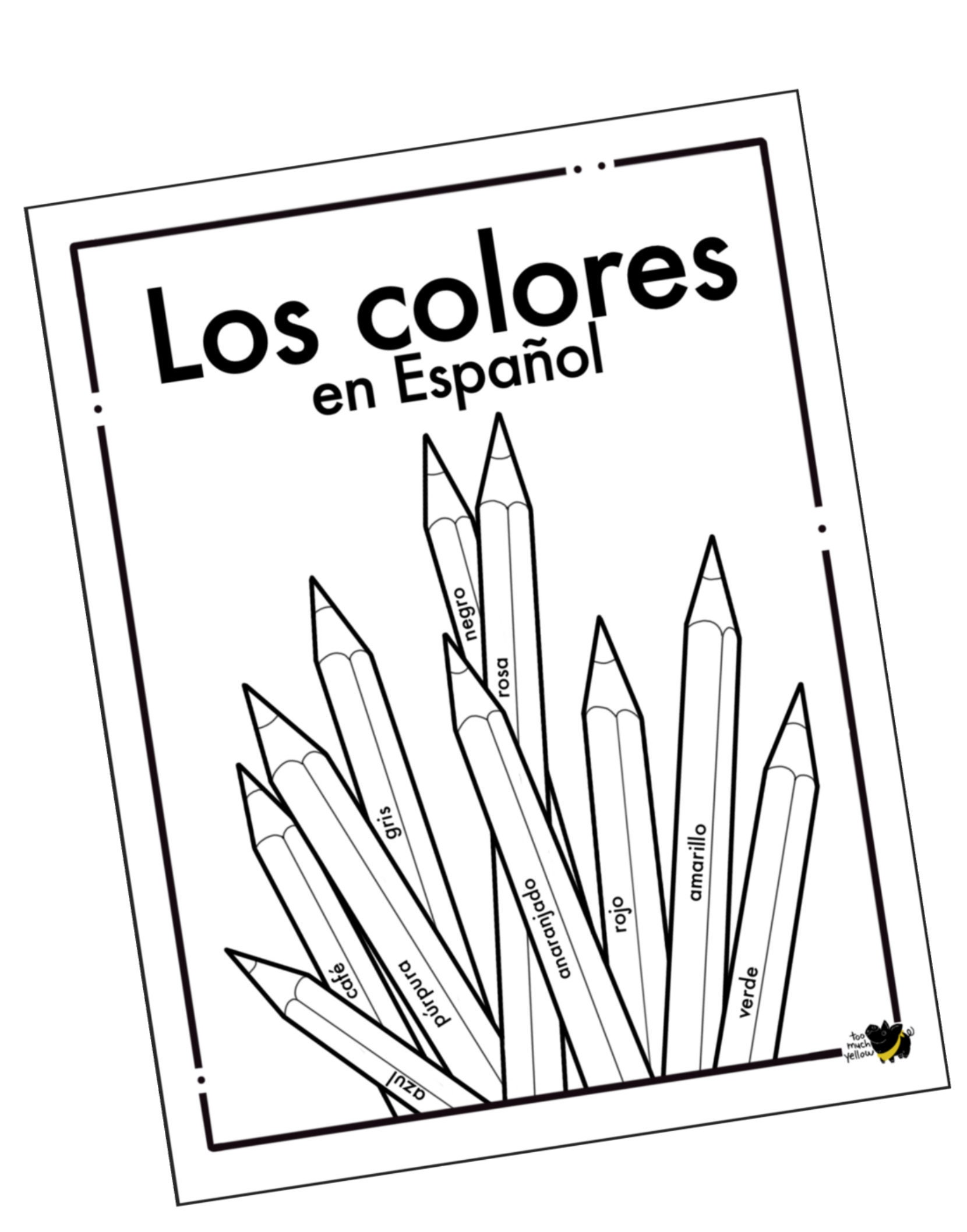 Learn Colors in Spanish - Etsy