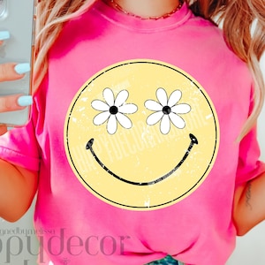 Retro Smiley Face PNG Daisy PNG Happy Distressed Retro Happy Face ...