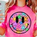 Retro Smiley Face PNG Stars Smiley Face Shirts Transfer Rainbow PNG ...