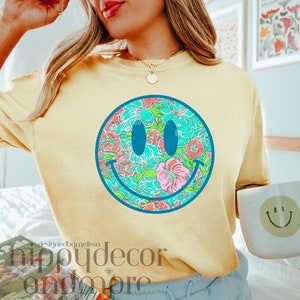 Retro Smiley Face PNG Tropical PNG Hawaiian Smiley Retro Png Smiley ...