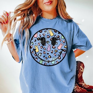 Leopard Print Smiley Face PNG Easter PNG Pastel Smiley Face - Etsy