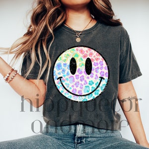 Leopard Print PNG Smiley Face PNG Rainbow Png Rainbow Happy Face ...