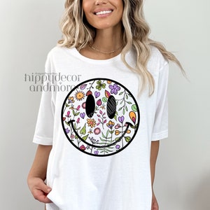 Boho Smiley Face PNG Bohemian Smiley Face Smiley Transfer Design Smiley ...