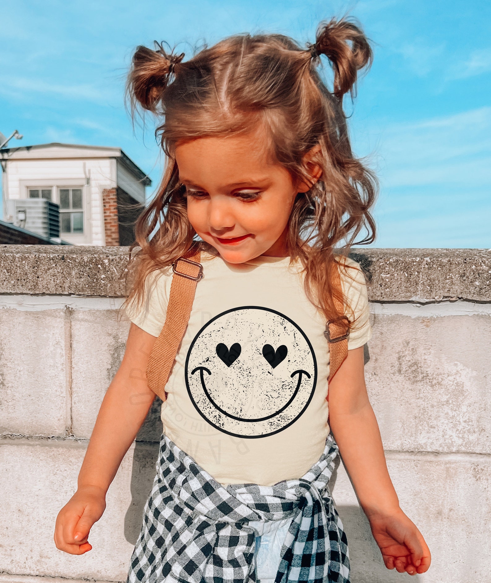 Distressed Retro Smiley Face Distressed Smiley Face Beige - Etsy