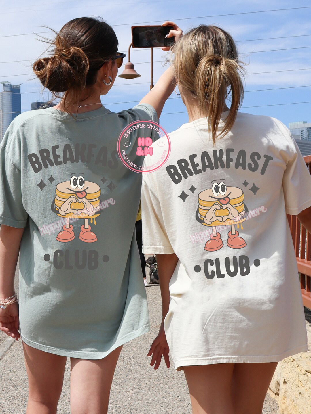 Breakfast Club PNG Retro Shirt Design Matching Shirt Designs Pancakes ...