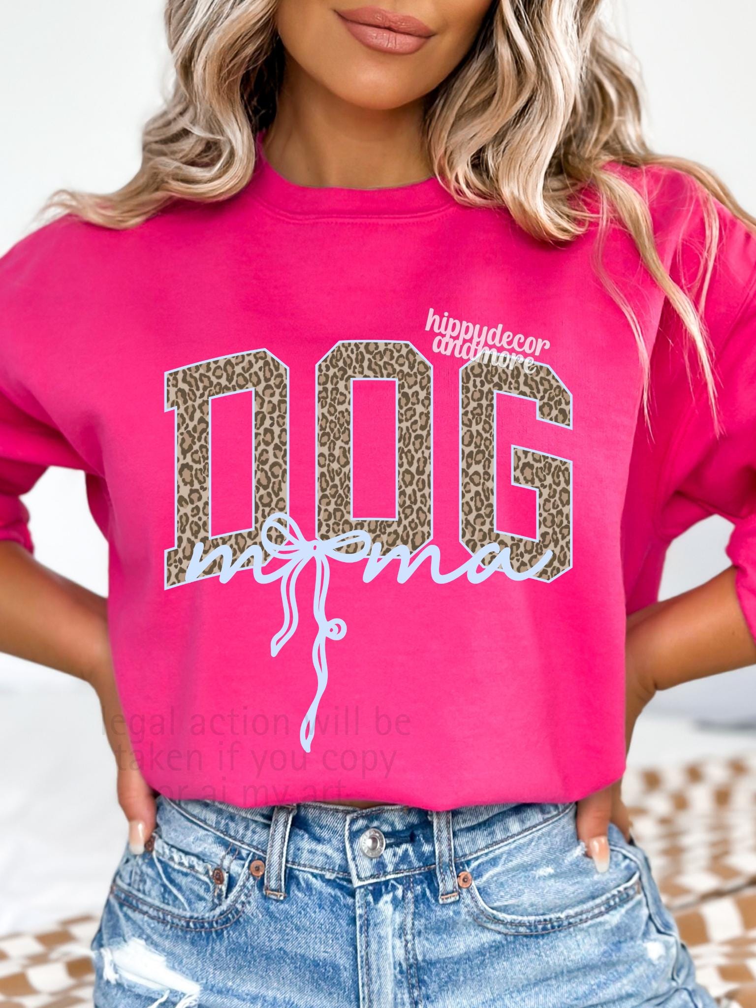 Dog Mom PNG Dog Mama PNG Leopard Print Pink Fur Baby Dog Lovers Gift ...