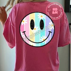 Pastel Daisy Smiley PNG Easter PNG Spring PNG Daisies Png Cute Girly ...