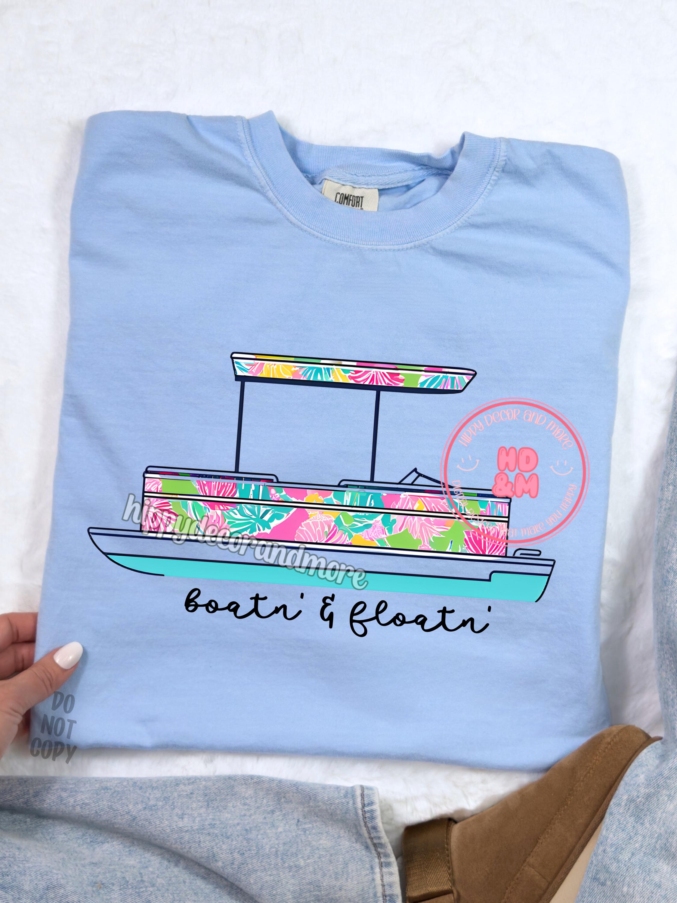 Boatn’ and Floatn’ PNG Beach Coastal Hawaii Preppy Beach Digital Design ...