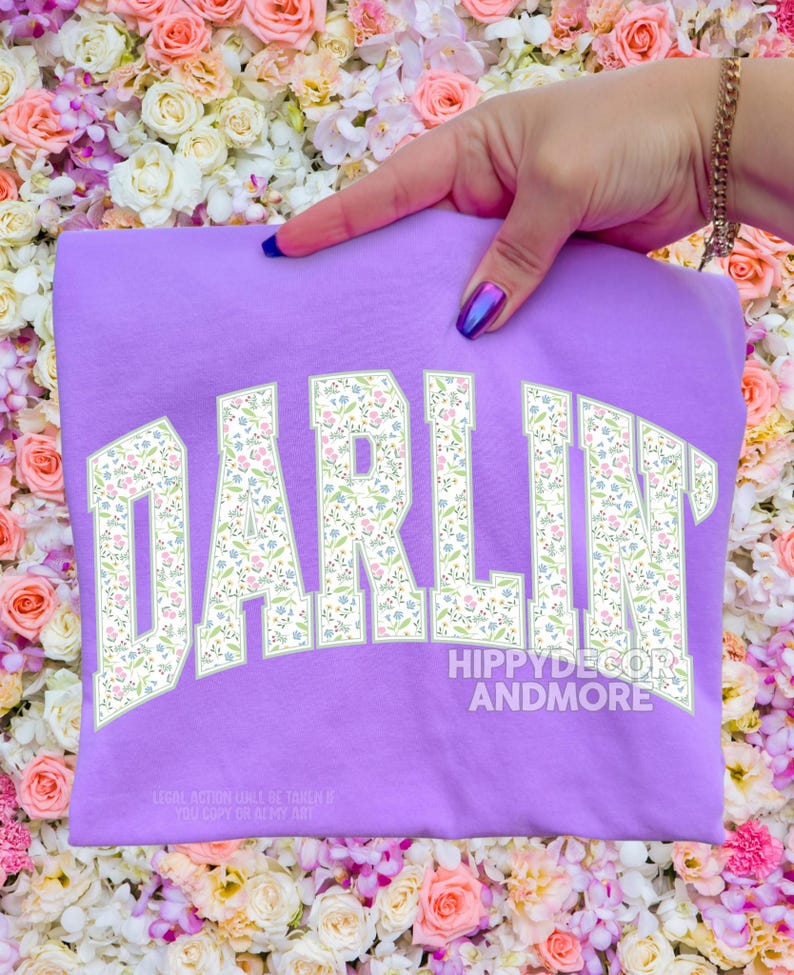 Ditsy Flowers Darlin PNG Darlin’ Cute Country Girl Shirt Design ...