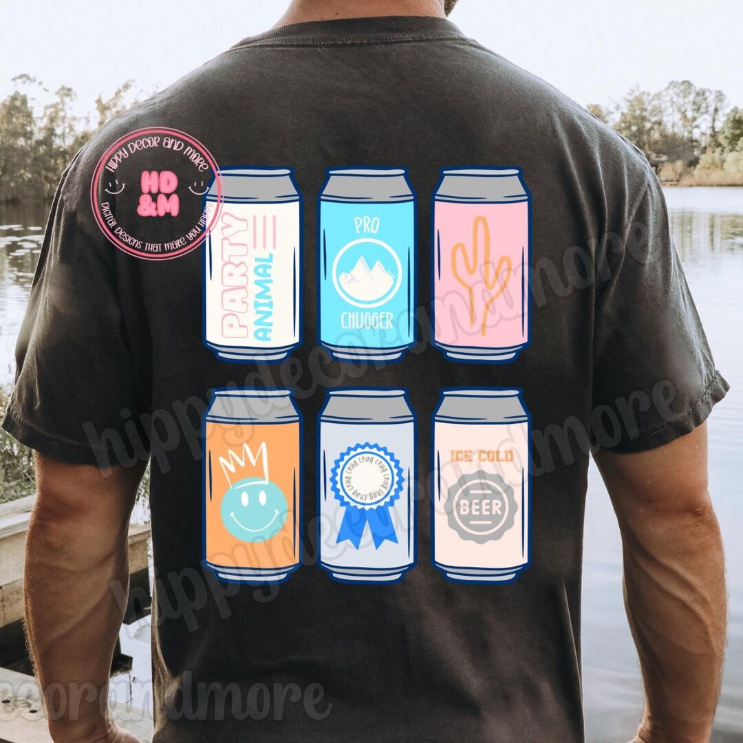 Preppy PNG Beer PNG Preppy Beer Cans PNG Coed Men’s Woman’s Matching ...