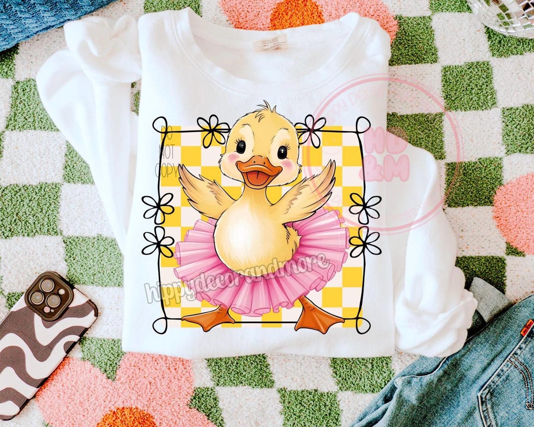 Cute Ducks PNG Coquette Easter PNG Coquette Bow Spring Ducks Shirt ...