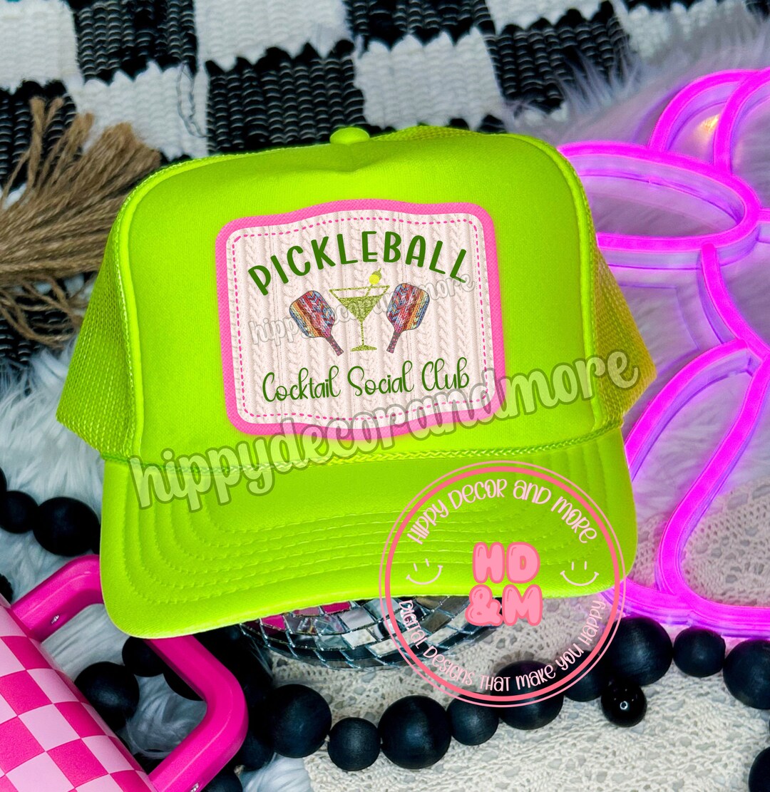 Pickleball PNG Cocktail Social Club Preppy PNG Pickleball Shirt Design ...