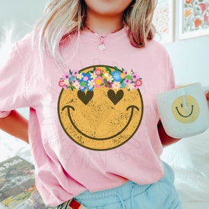 Bohemian Smiley Face PNG Retro Smiley Face Boho Smiley Face - Etsy