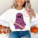 Halloween Ghost PNG Pink Leopard Print Fall PNG Ghost Shirt Design Faux ...