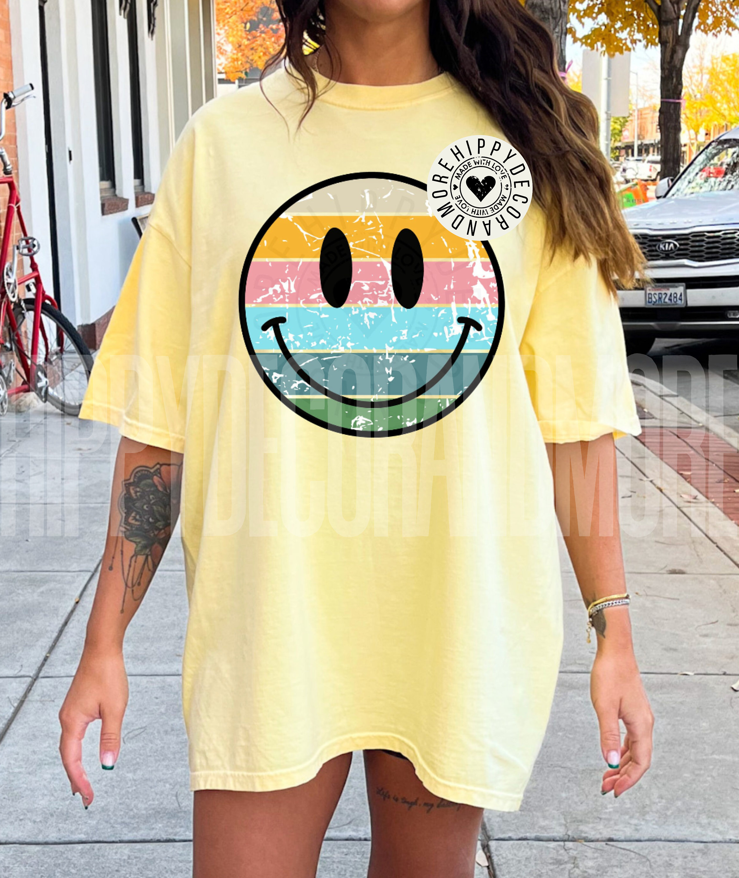 Retro Smiley Face PNG Spring Png Smiley Png Boho Png Boho - Etsy