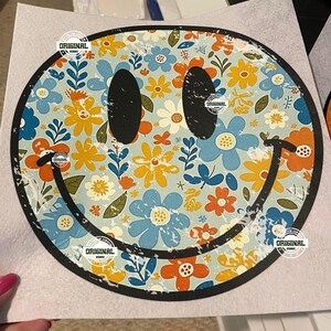 Retro PNG Boho Distressed Smiley Face PNG Bohemian PNG Vintage - Etsy