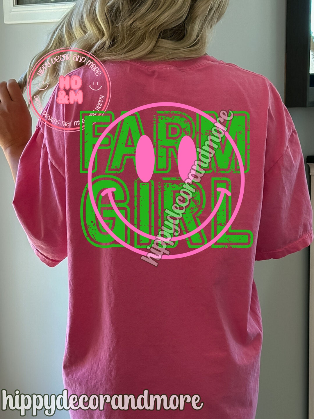 Farm PNG Farm Girl PNG Smiley Face PNG Country Png Comfort Colors Shirt ...