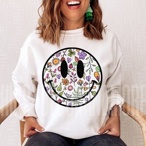 Boho Smiley Face PNG Bohemian Smiley Face Shirt Smiley - Etsy