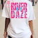 River Daze Smiley Face PNG River Shirt Design Distressed Retro Smiley ...
