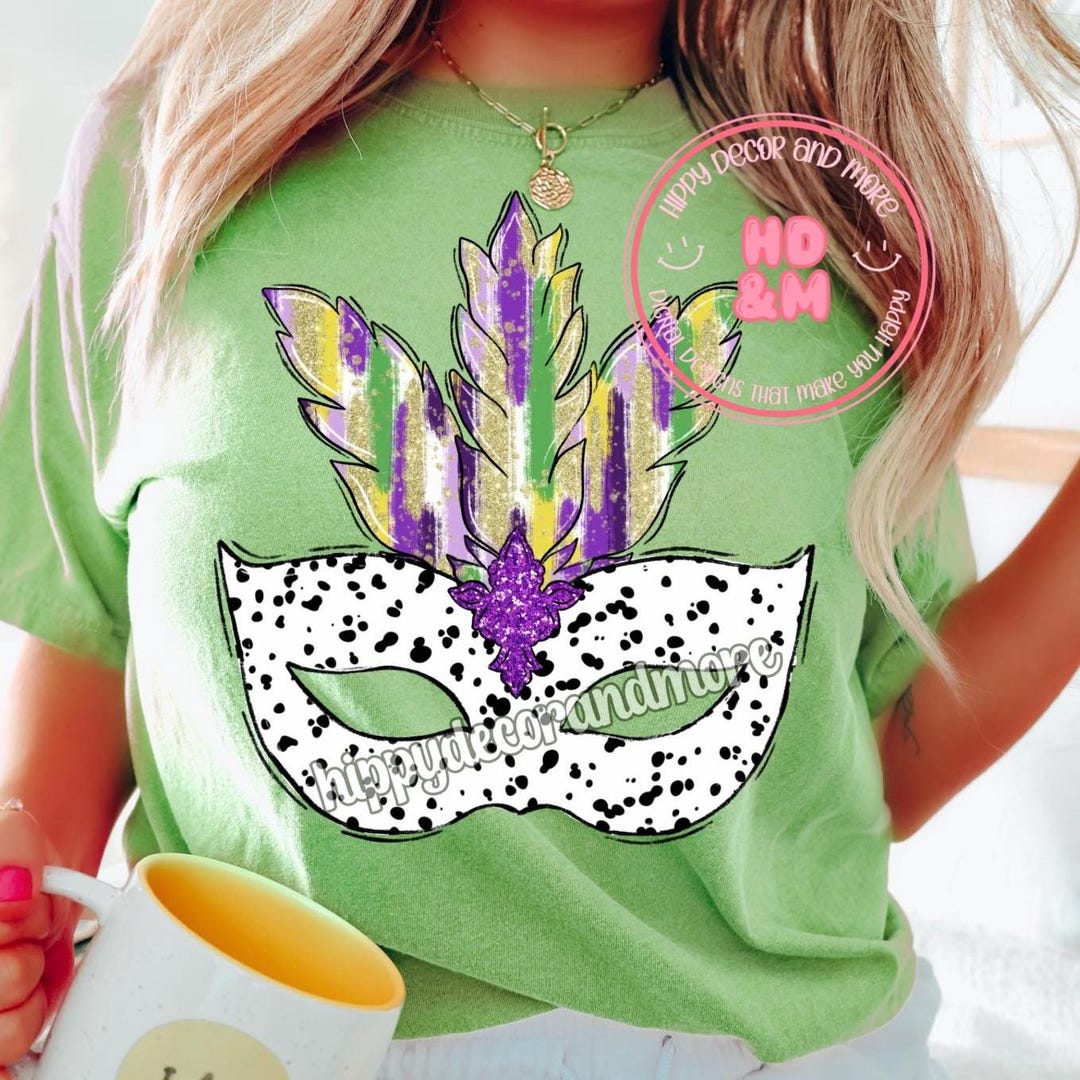 Mardi Gras Mask PNG Mardi Gras PNG Mardi Gras Shirt Design Dalmatian ...