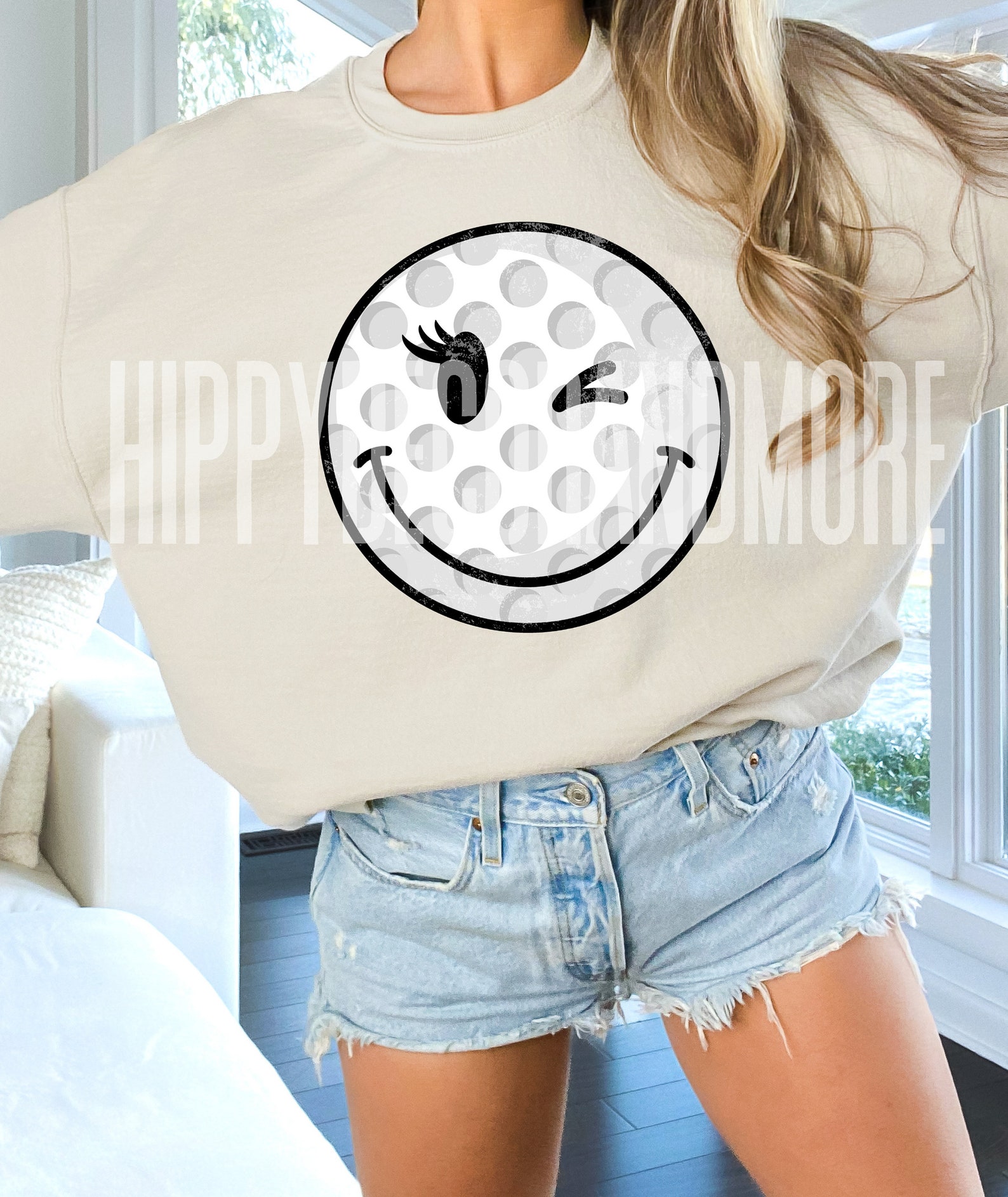 Golf Ball PNG Smiley Face PNG Golf Smiley Transfer Design Smiley Face ...