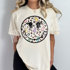 Leopard Print Smiley Face PNG Easter PNG Pastel Smiley Face - Etsy