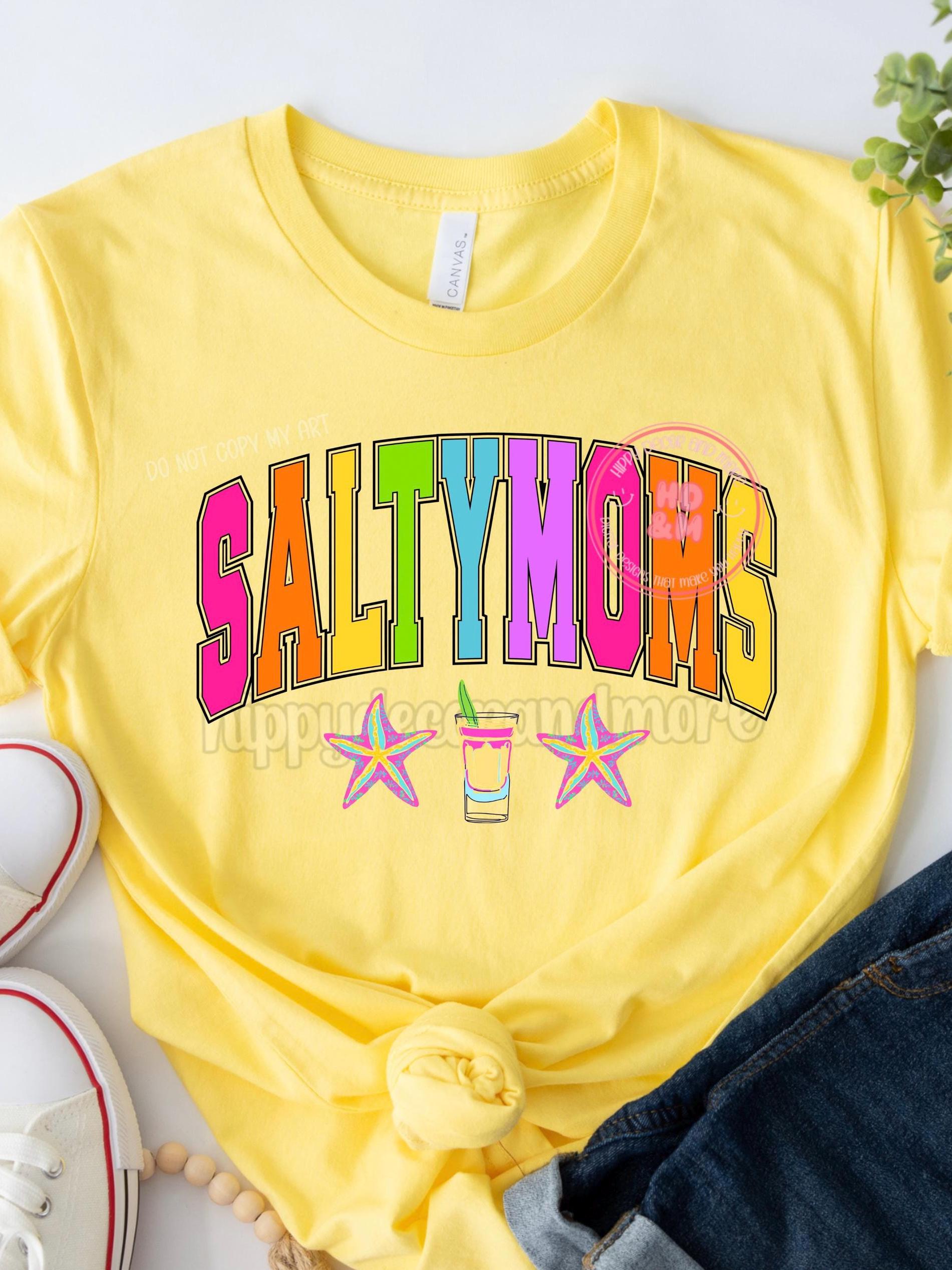 Salty Moms PNG Mama Beach Girls Trip PNG Tequila Starfish Salty Beach ...
