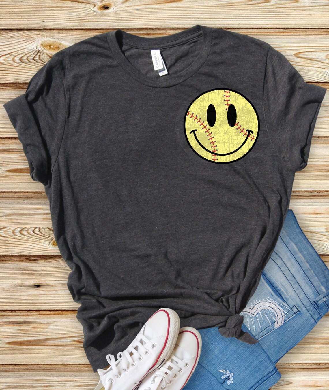 Softball PNG Smiley Face PNG Retro Smiley Face Distressed Smiley Face ...
