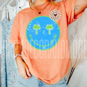 Smiley Face Png Palm Trees Smiley Face Pdf Distressed Palm Trees PNG ...