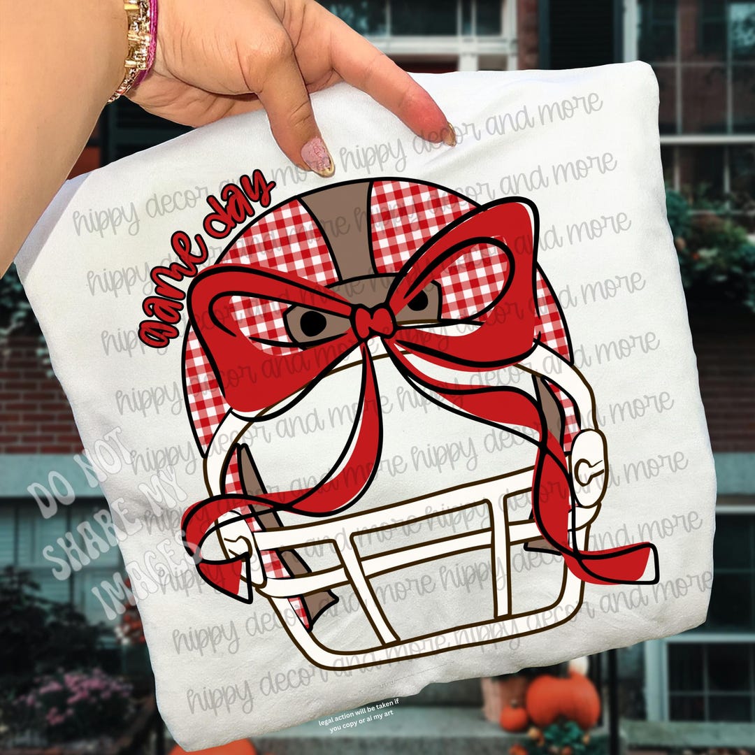 Game Day PNG Red Game Day Shirt Design Checkered School Mascot PNG ...