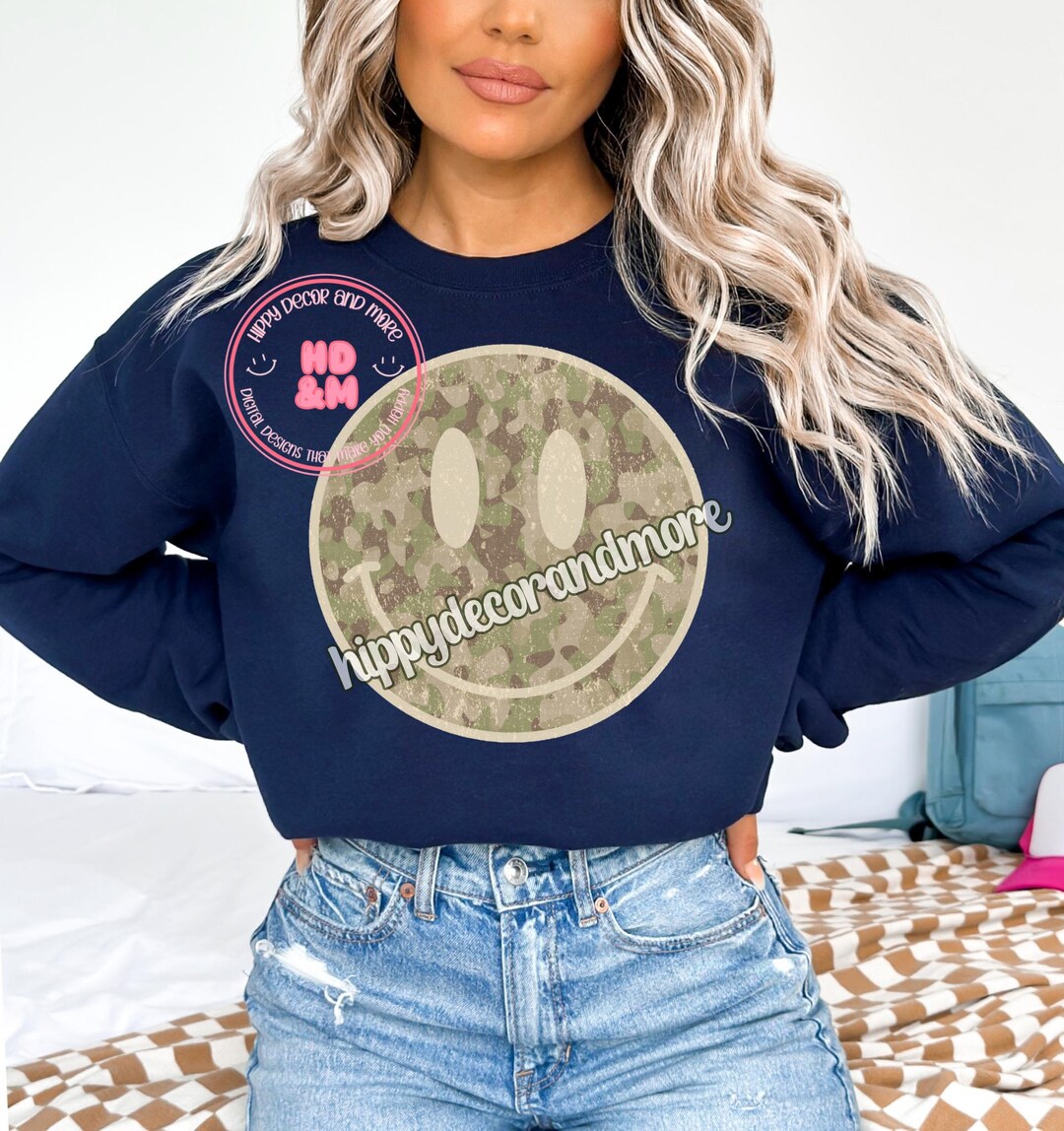 Camo Smiley Face PNG Hunters Wife PNG Seasonal Widow PNG Duck Hunting ...