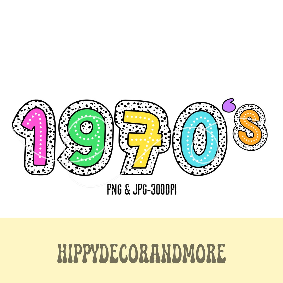 1970s PNG Dalmatian Dots PNG Colorful Birthday PNG Numbers Png Trucker ...