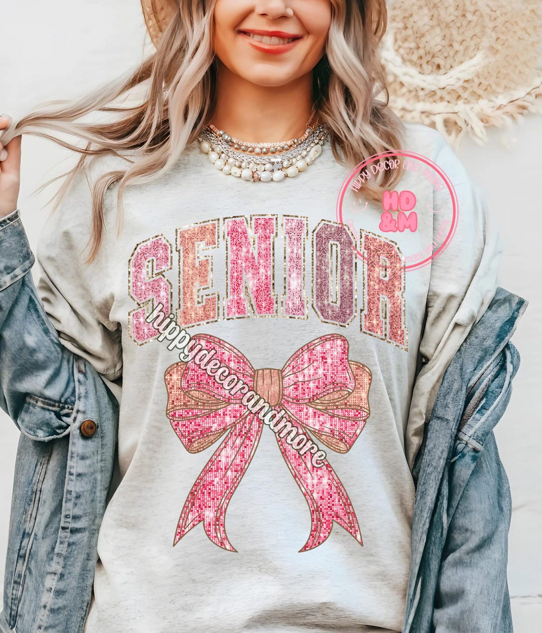 Senior Shirt Design Senior PNG Sparkly Faux Glitter Senior 2025 ...